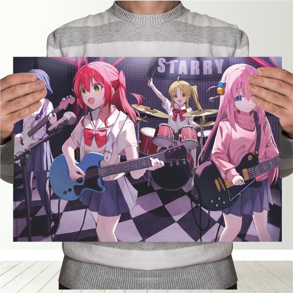 Jual Poster Bocchi The Rock Anime - Size A3+ Hitori Gotou, Ryou Yamada ...