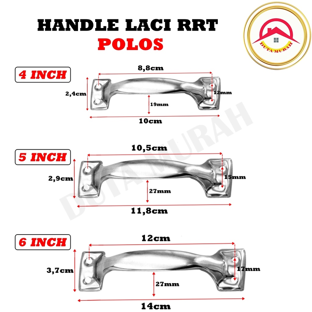 Jual TARIKAN LACI RRT Polos dan Bunga Handle Pintu Lemari Handle ...