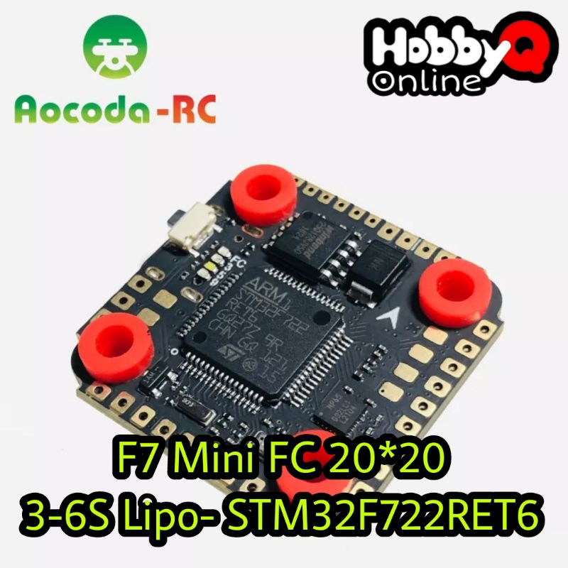 Jual Aocoda F7 Mini F722 Flight Controller 20x20mm Stack Mounting 3-6S ...