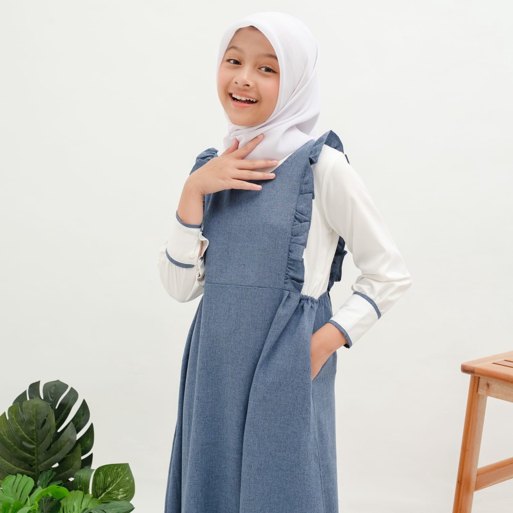 Jual Applekidz Gamis Overall Anak Perempuan Muslim Tanggung Umur 4-15 ...