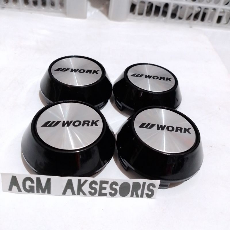 Jual Dop Roda Tutup velg Racing Variasi Kerucut Hitam Diameter 6,5cm ...