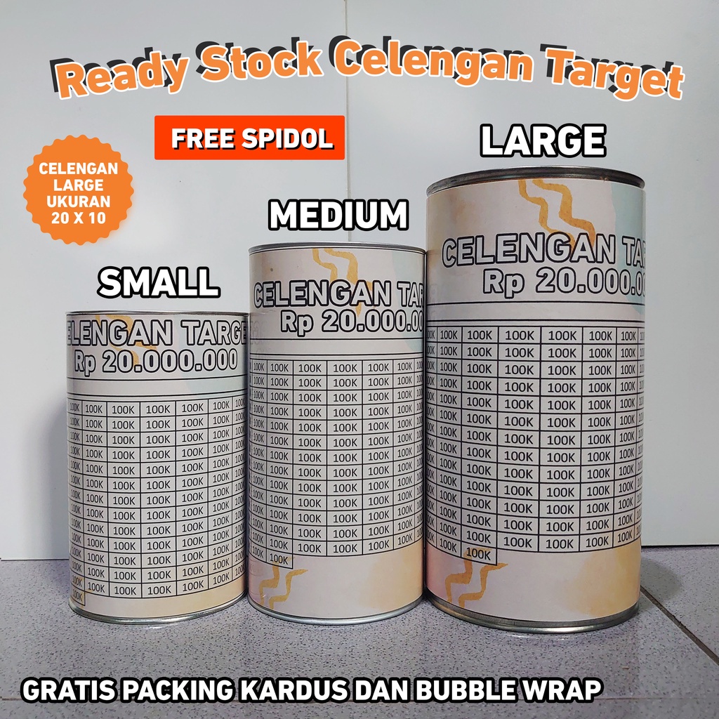 Jual CELENGAN TARGET LARGE UKURAN 20CM X 10CM FREE SPIDOL | Shopee ...