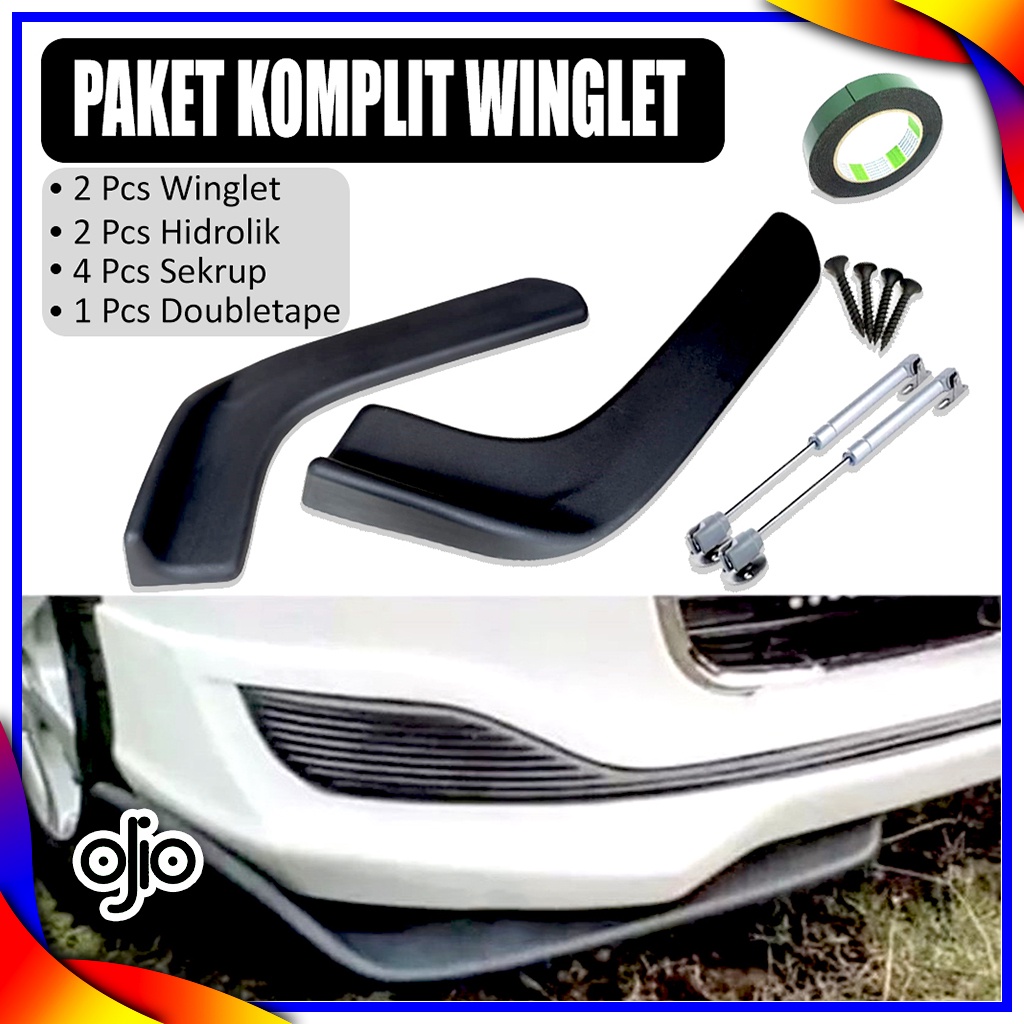 Jual OJIO Winglet Komplit Tinggal Pasang - Sepasang Winglet Bumper ...