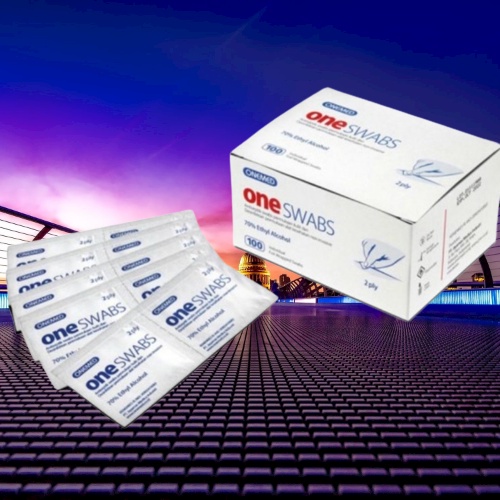 Jual OneMed One Swab Tisu Medis Steril Mengandung Alkohol 2 PLY Isi 100 ...