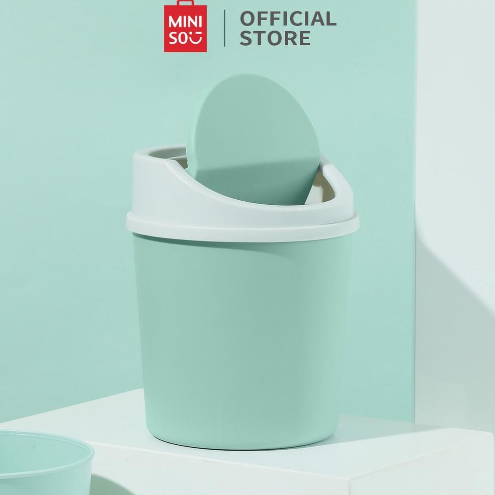 Jual Ready MINISO Tempat Sampah Meja Kecil Mini Waste Bin Trash Bin Can ...