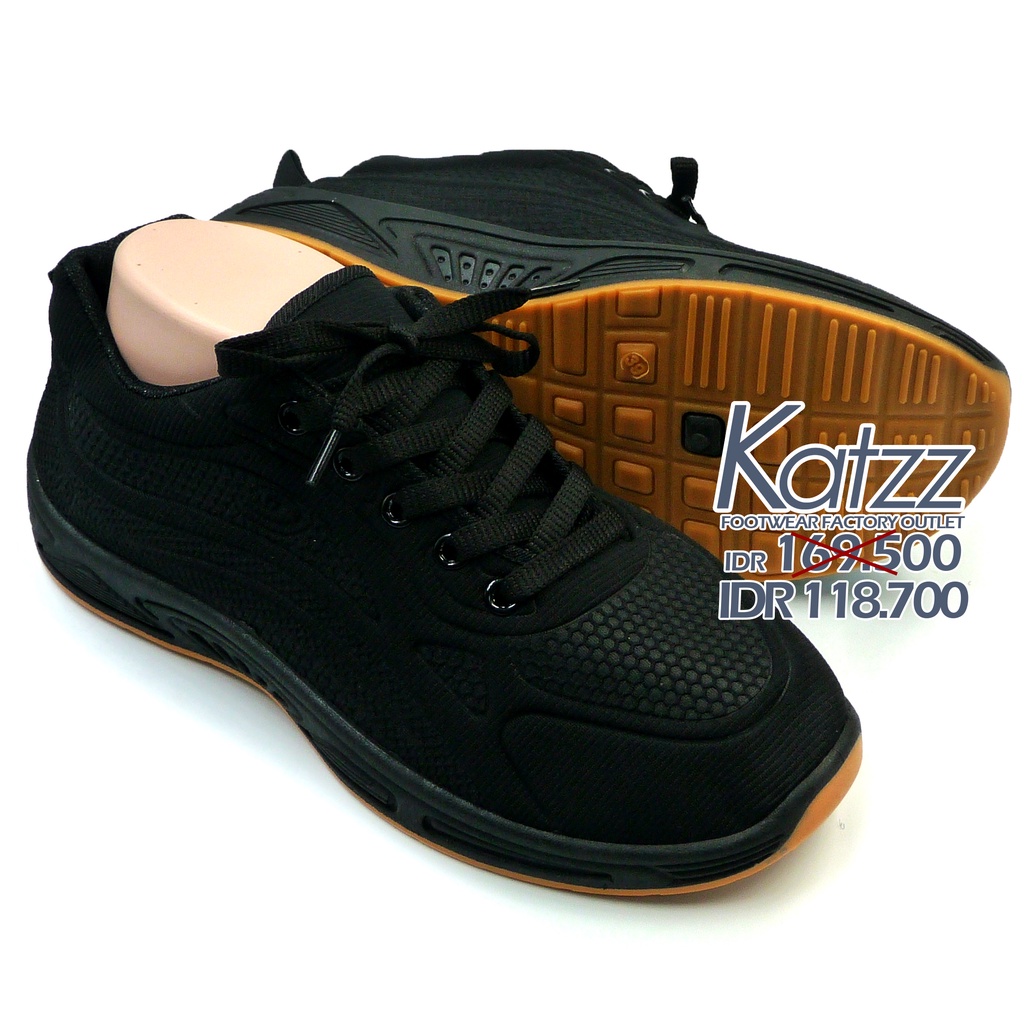 Jual Katzz - Sepatu Sekolah Full Hitam / Sepatu Sekolah Uk 35 - 43 ...