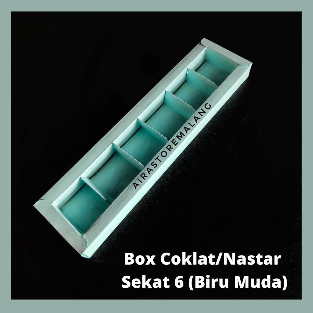 Jual Kotak / Box Cokelat Nastar Sekat 6 (6x1) Lembaran | Shopee Indonesia