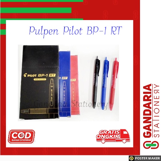 Jual Pulpen Pilot BP-1RT / Ballpoint Pilot / Pilot BP- 1 RT | Shopee ...