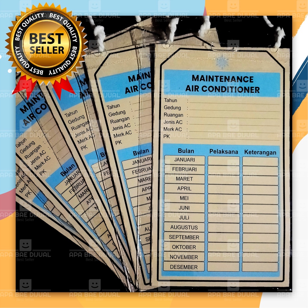 Jual Laporan AC | Air Conditioner | Maintenance | LOG | Report ...