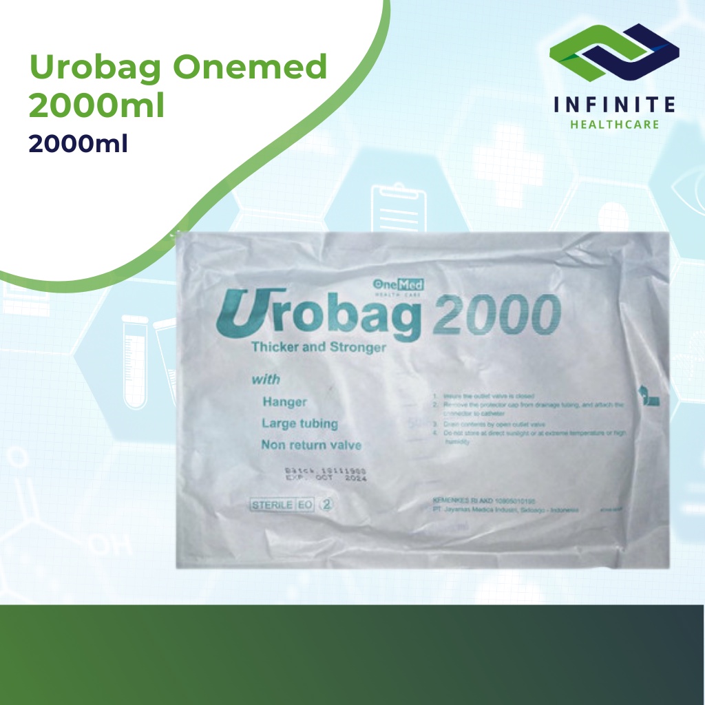 Jual Urine Bag Onemed 2000ml Urobag Onemed Thicker and Stronger 2 Liter ...