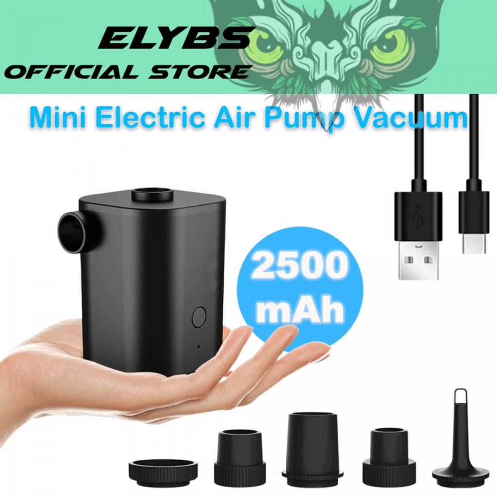 Jual Pompa Angin Vacuum Kasur Bantal Electric Air Pump Rechargeable ...