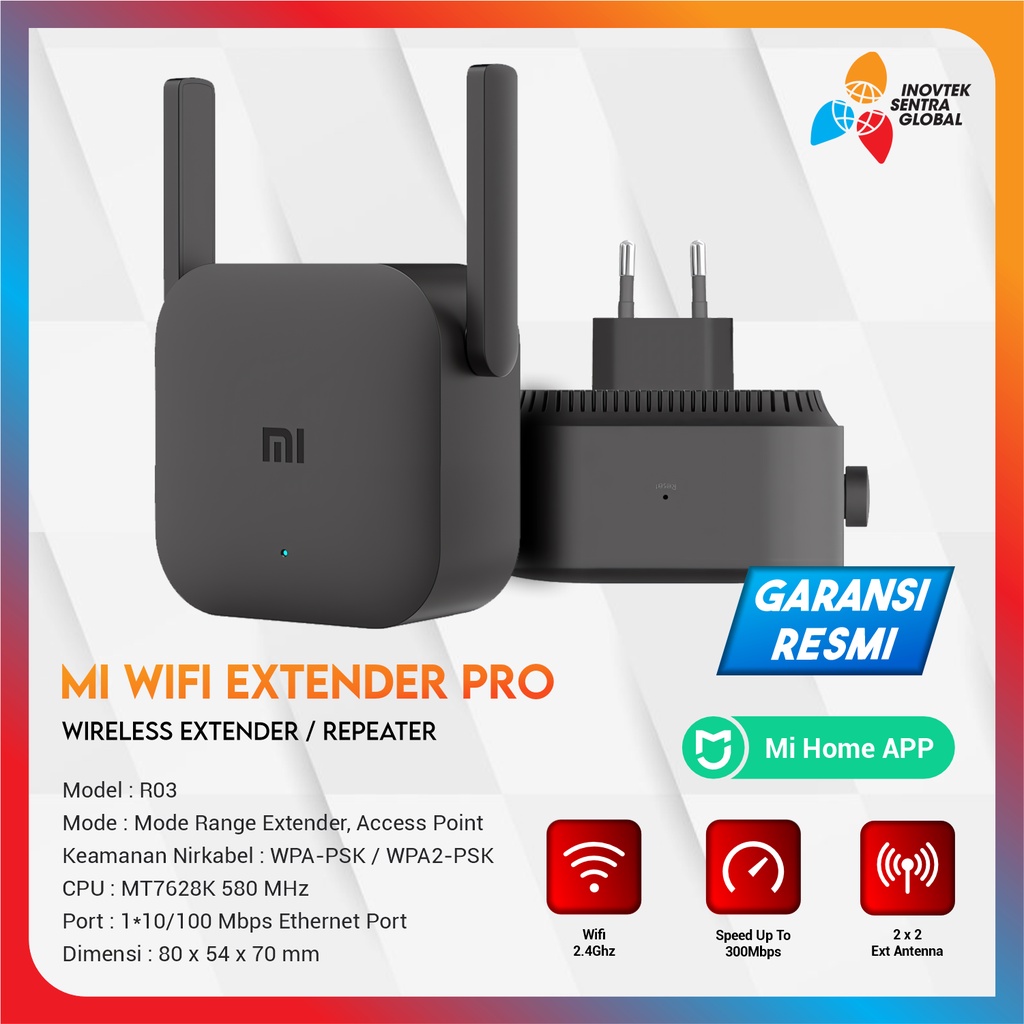 Jual Xiaomi Mi Wi Fi Range Extender Repeater PRO Wiffi Reapeter - Penguat Sinya Pemancar ...
