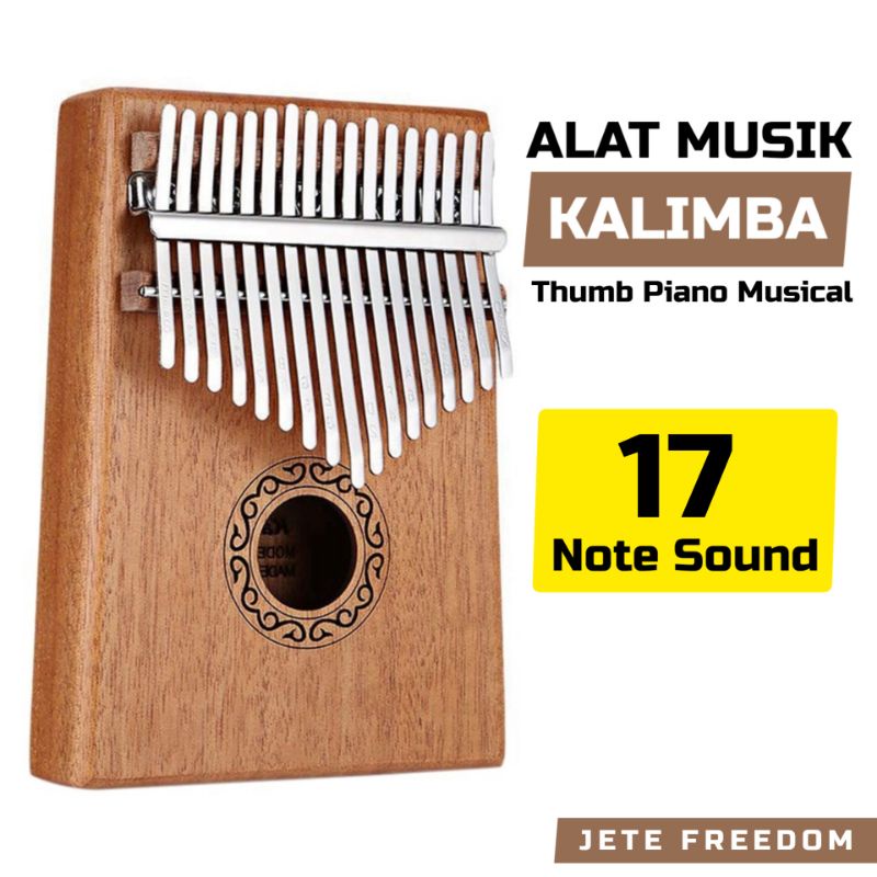 Jual AFECTO Alat Musik Kalimba Kayu 17 Key Nada Suara SET Thumb Piano ...
