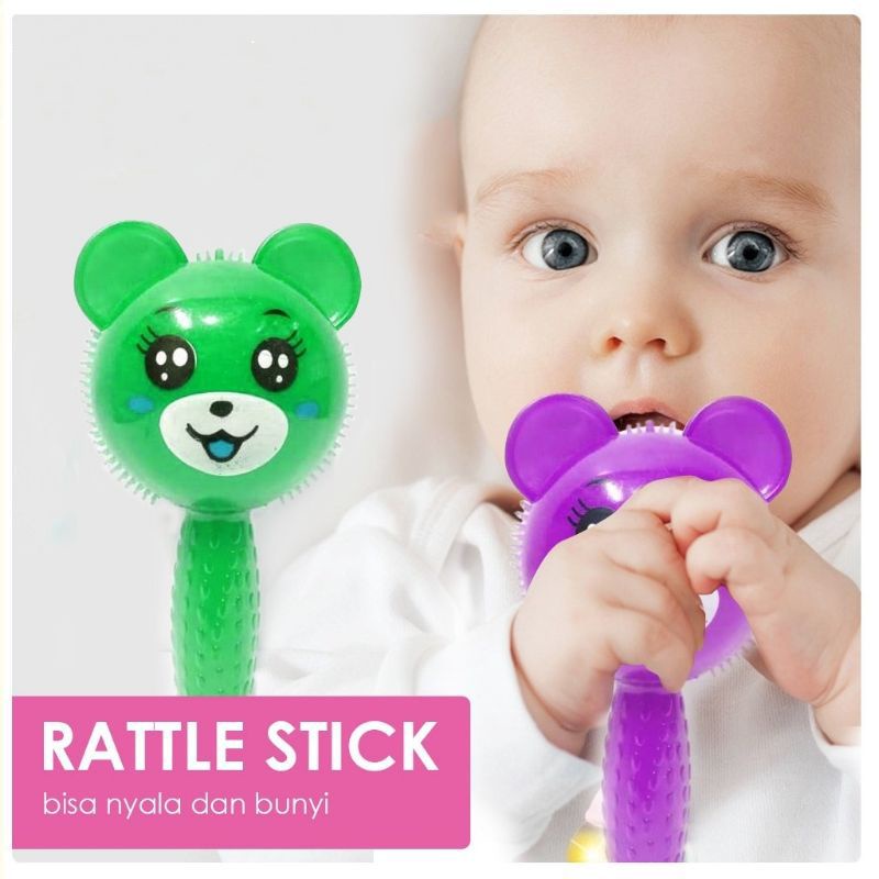 Jual Mainan Rubber Stick Toy Led Bayi / Mainan Bunyi dan Ada Lampu ...