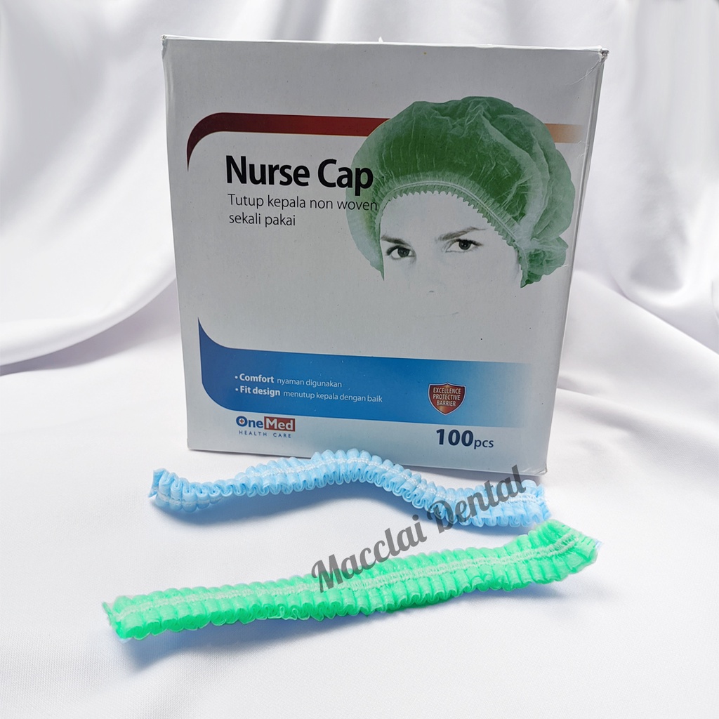 Jual NURSE CAP / MOBCAP / HAIRNET / PENUTUP KEPALA DISPOSIBLE SEKALI PAKAI | Shopee Indonesia