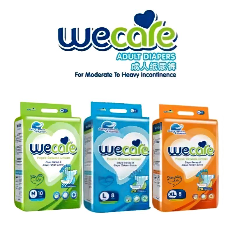 Jual WECARE WE CARE Adult Diaper Tape M10 / L8 / XL8 (Popok Dewasa Tipe Perekat) | Shopee Indonesia
