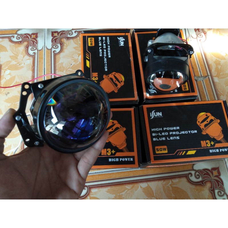 Jual Projie proji bonus demon biled led 3inch blue lens murah 50watt ...
