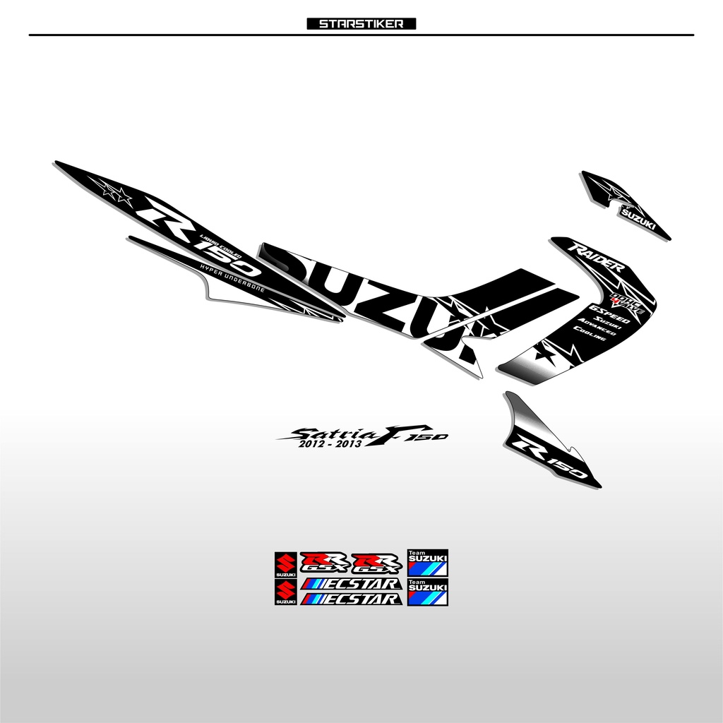 Jual F1 / STRIPING SATRIA FU BARONG / R 150 / RAIDER 150 / 2012 / 2013 ...