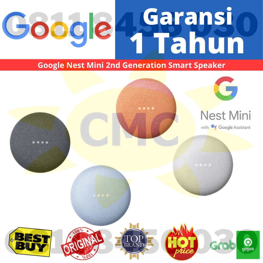 Jual Google Nest Mini 2nd Generation Smart Speaker Original | Shopee ...