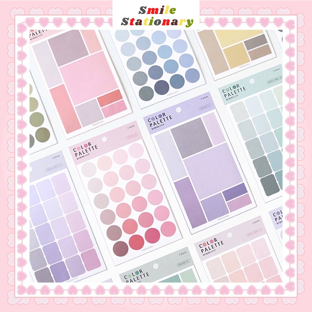 Jual STICKER GEOMETRY (4 PCS) I STIKER KOTAK DOT AESTHETIC DIY BUJO ...