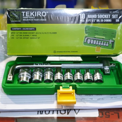 Jual KUNCI SOCK SET 24 PCS PVC TEKIRO HAND MATA SOK SHOCK SOCKET 24PCS BOX PLASTIK 6 12 PT 6PT ...