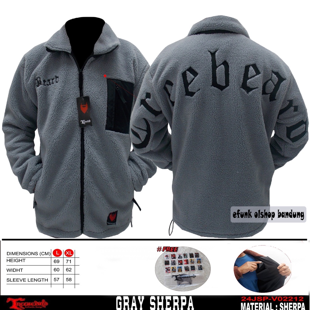 Jual SHERPA JACKET PRIA TREEBEARD / JAKET BULU PRIA | Shopee Indonesia