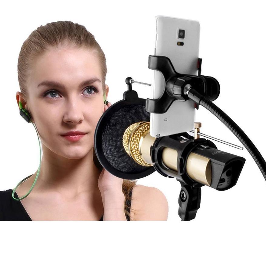 Jual Professional Stand Holder Microphone Condenser 360 Lazy with ...
