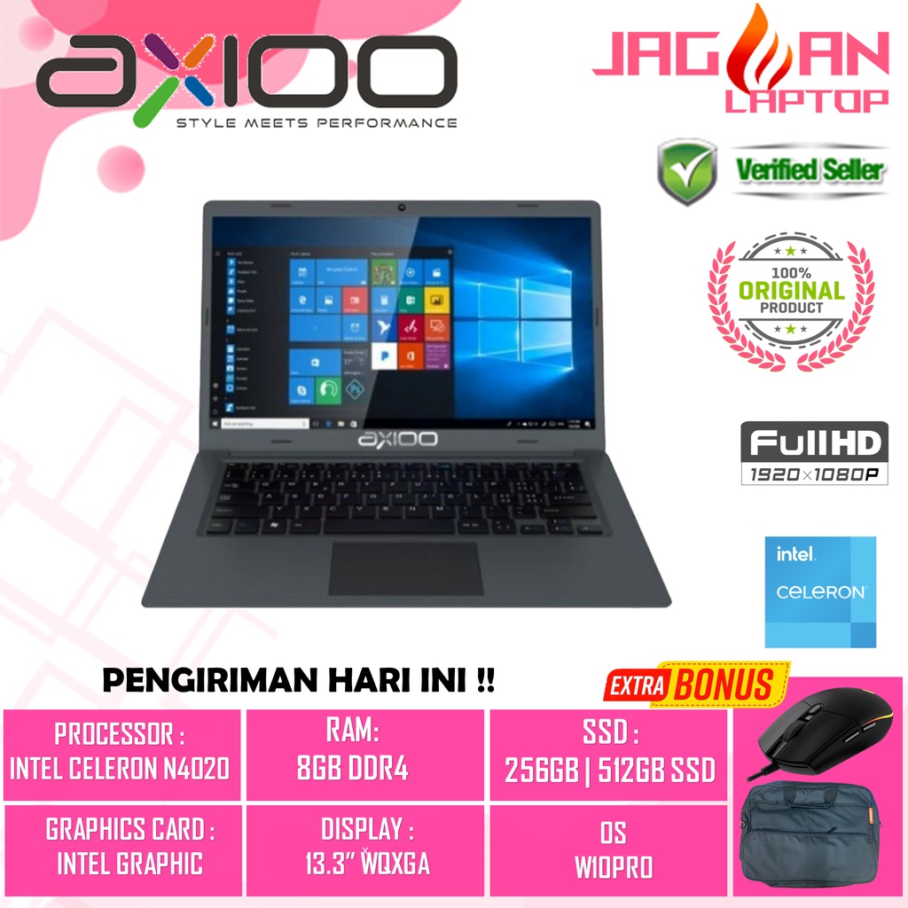 Jual LAPTOP AXIO MYBOOK 14F INTEL N4020 8GB 512GB 13.3" WQXGA IPS ...