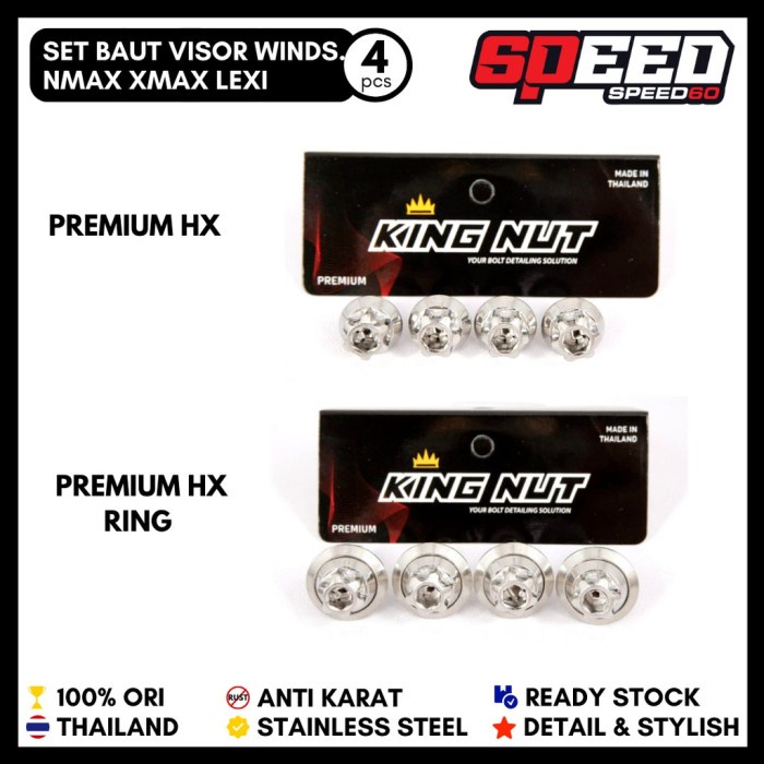 Jual Baut Winshield Visor Pisor Nmax Xmax Lexi Probolt Thailand 4pcs ...