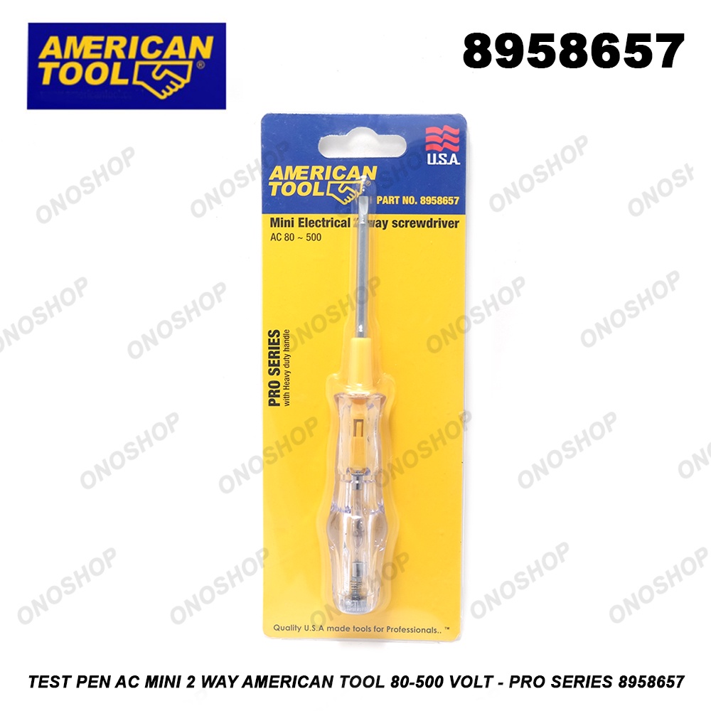 Jual Test Pen AC Mini 2 Way American Tools 80-500 Volt - Pro Series ...