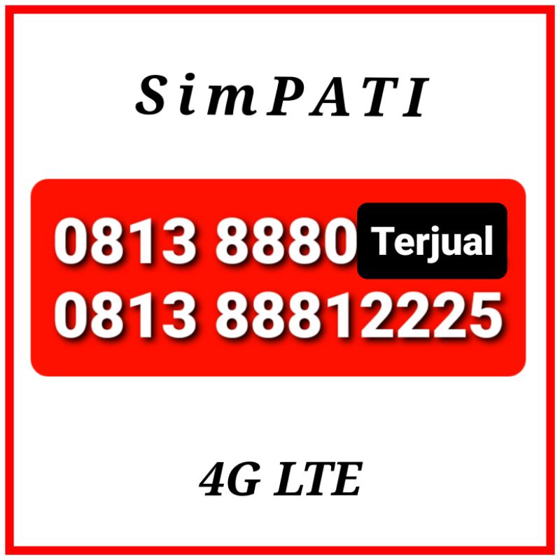 Jual Nomor Cantik Simpati BOSS MADU atau BOSS MORO 4G LTE Kartu Perdana Telkomsel Nomer Murah ...