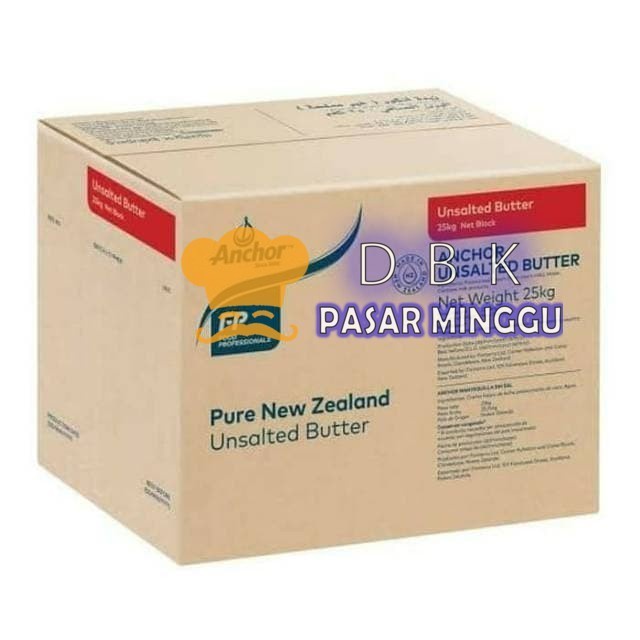 Jual Anchor Unsalted butter tawar | Anchor Salted Butter asin REPACK ...