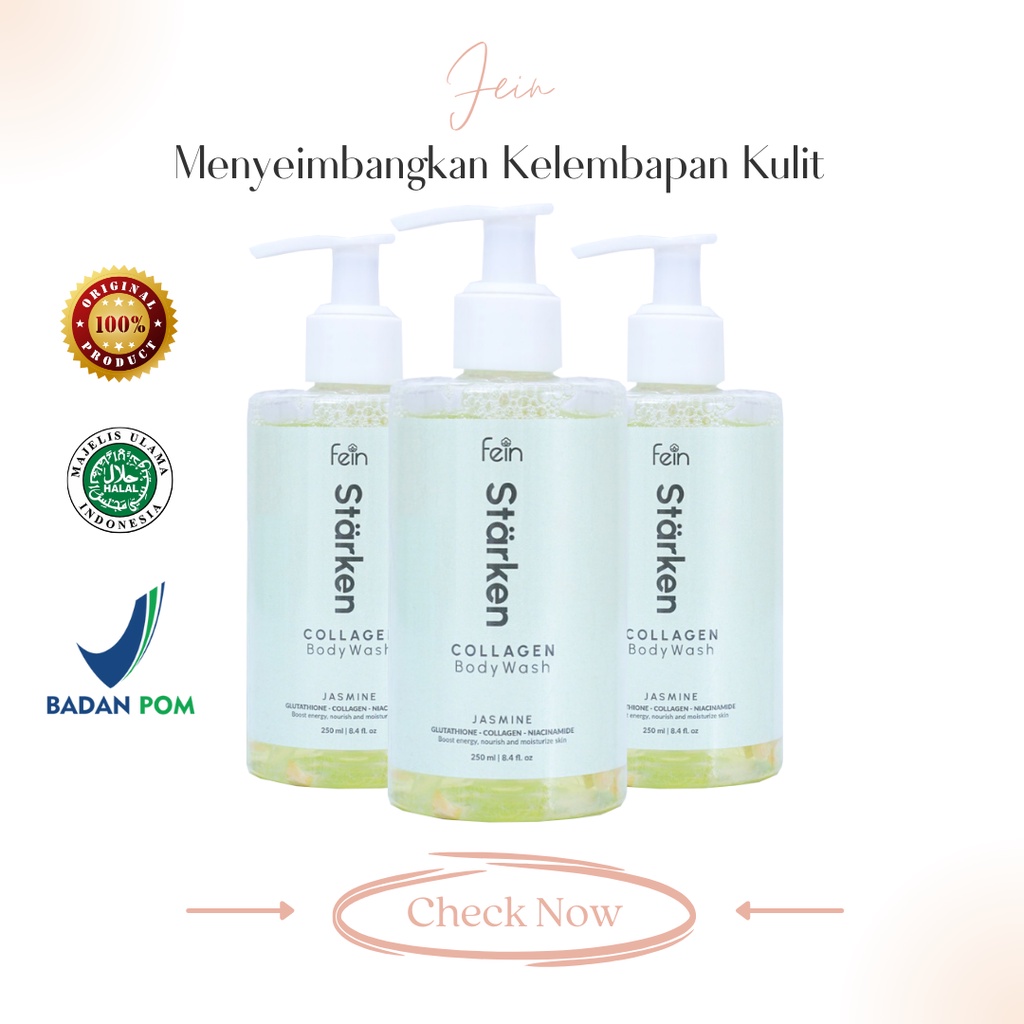 Jual Fein Starken Collagen Body Wash - Jasmine 250ml (100% ORIGINAL ...