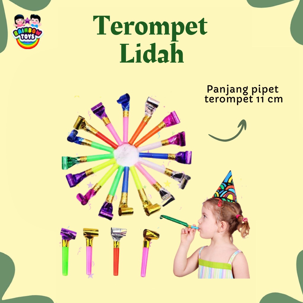 Jual Terompet Lidah Polkadot Tiupan Trompet Ulang Tahun | Shopee Indonesia