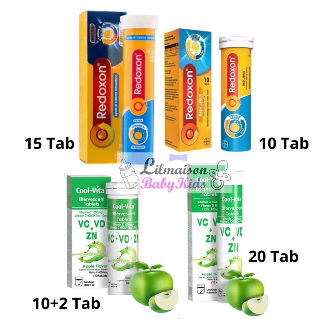 Jual *ORIGINAL* Redoxon Triple Action Vitamin C, D & Zinc Rasa Jeruk 10 ...