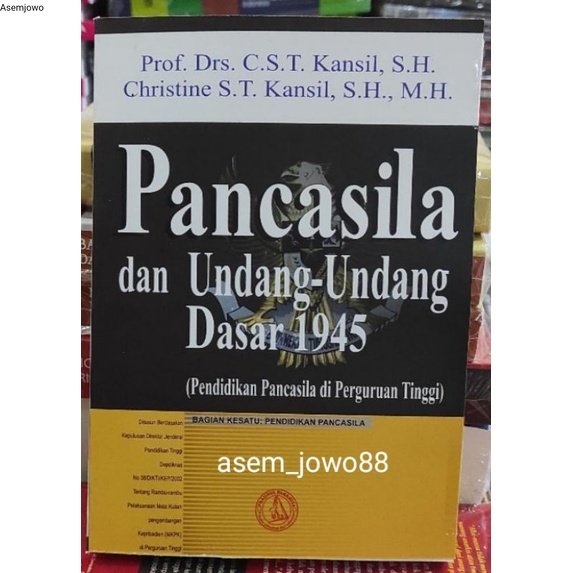 Jual Pancasila dan undang-undang dasar 1945 by prof kansil | Shopee ...