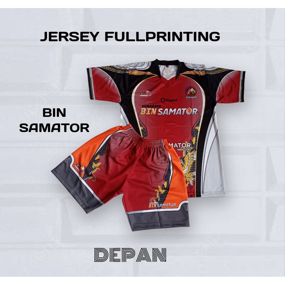Jual Jersey stelan Volly Free nomor Fullprinting Bin samator proliga ...
