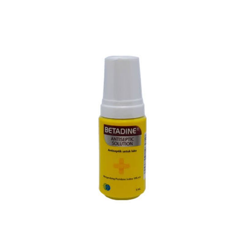 Jual betadine solution sol cair antiseptik luka 5 ml 5ml / botol ...