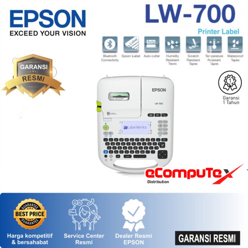 Jual PRINTER LABEL EPSON LW-700 WORK / EPSON LW700 - GARANSI RESMI ...