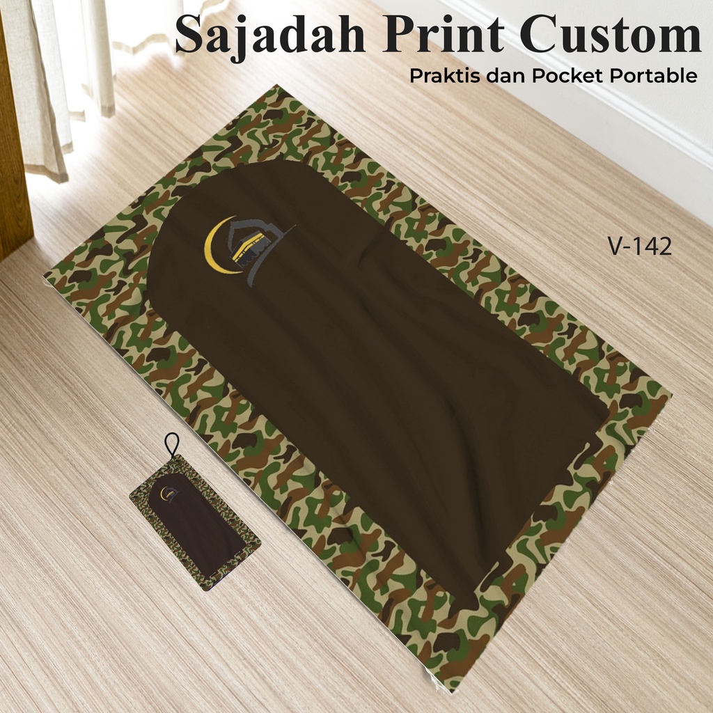 Jual Sajadah Travel Custom Nama Print Logo Sejadah Traveling Jumbo ...