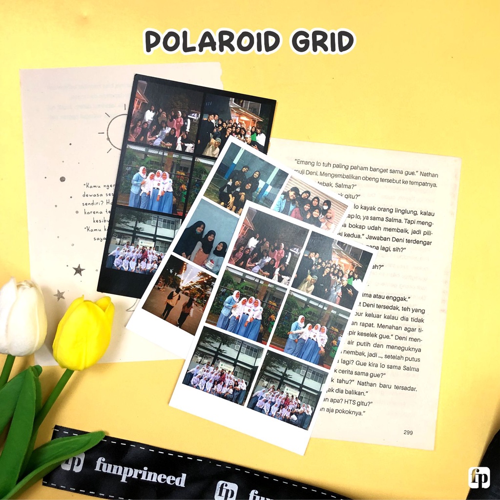 Jual Cetak Foto Polaroid Grid Laminasi Tahan Lama Tidak Luntur Cetak ...