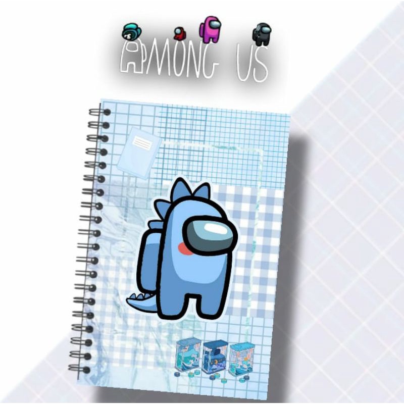 Jual CUSTOM Notebook Among Us Book A6 Notebook Aesthetic Among Us ...