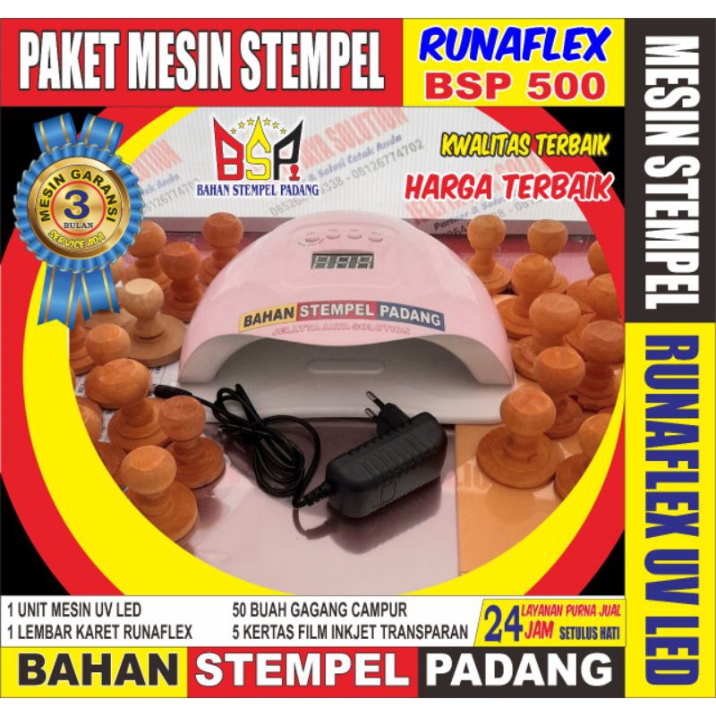 Jual PAKET MESIN STEMPEL RUNAFLEX BSP 500 KOMPLIT | Shopee Indonesia