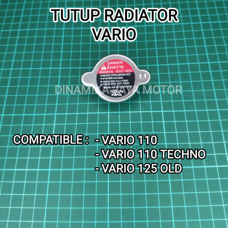 Jual CAP COMP TUTUP AIR RADIATOR VARIO 110 CBS TECHNO VARIO 125 OLD KZR ...