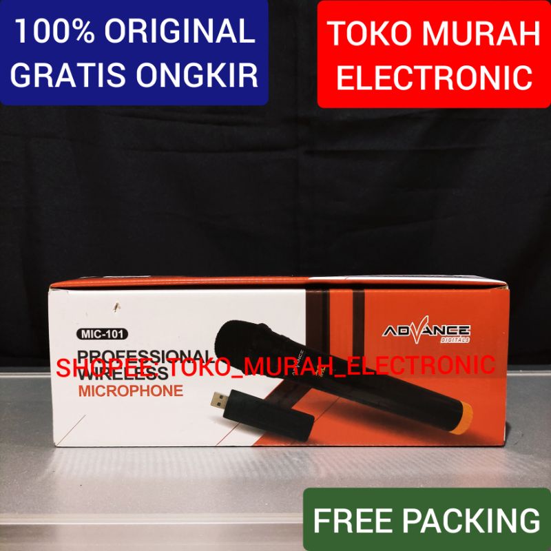 Jual TME - Microphone Wireless Advance MIC-101 Mic Tanpa Kabel Nirkabel Wireless Microphone ...