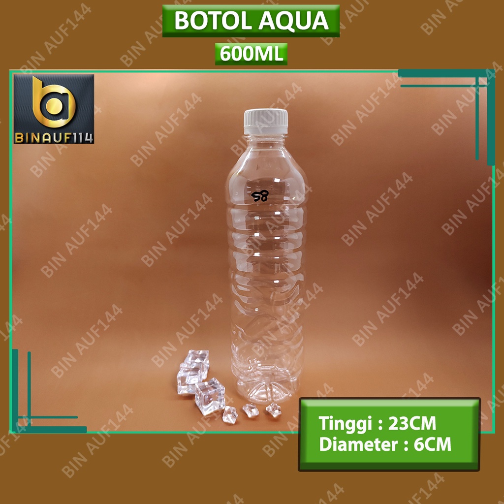 Jual Botol Plastik 600ML/Botol Aqua/Botol Pristine / Binauf114 (Grosir ...