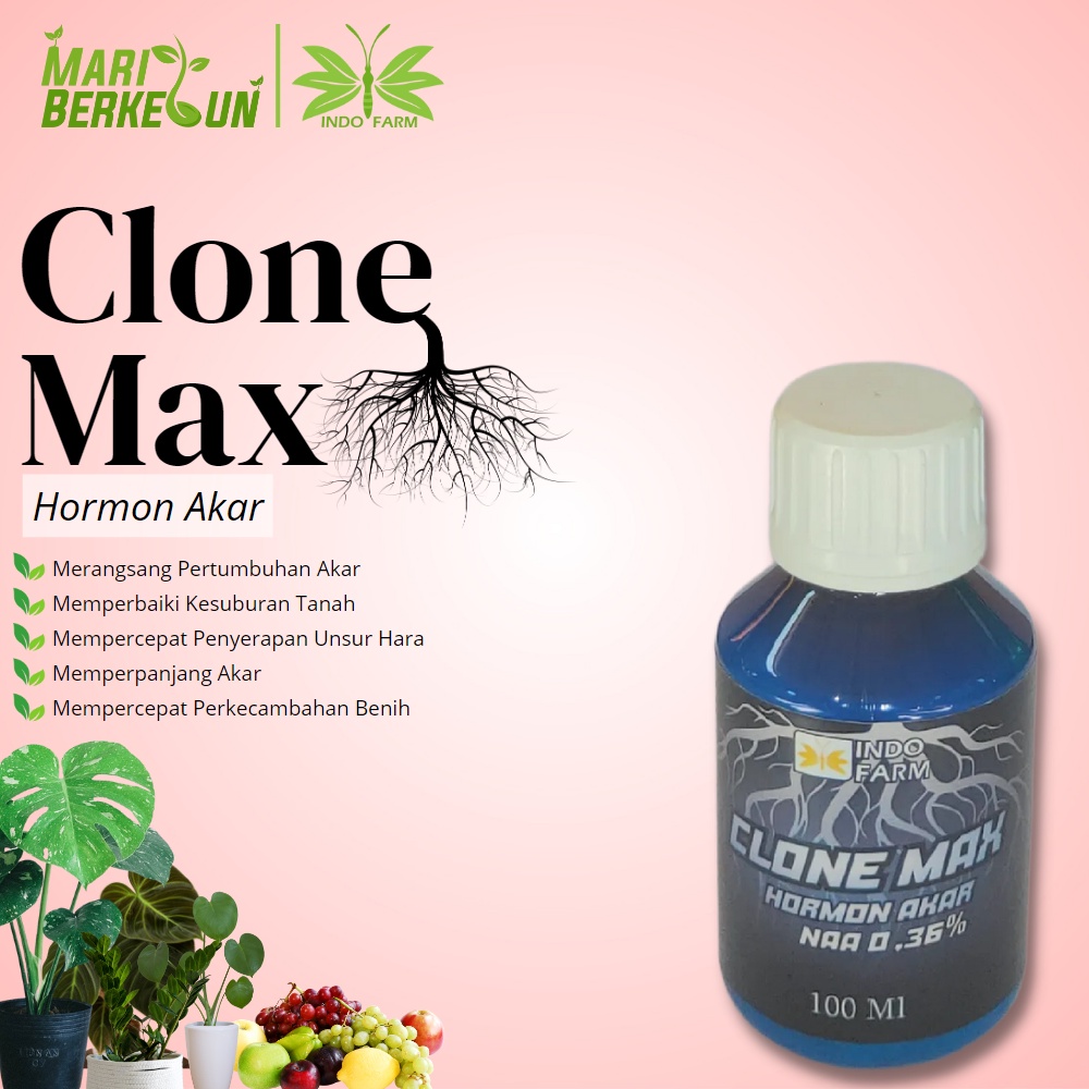 Jual INDO FARM - Clone Max / Perangsang Akar Baru Penumbuh Tanaman 100 ...