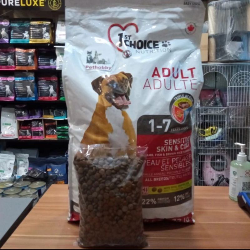 Jual Dog Food 1st Choice Adult Dog Lamb All Breeds Kemasan Repack 1kg ...