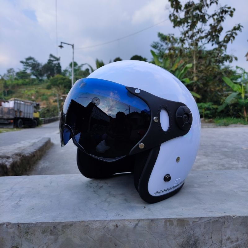 Jual HELM BOGO RETRO PILOT ITALY | Shopee Indonesia