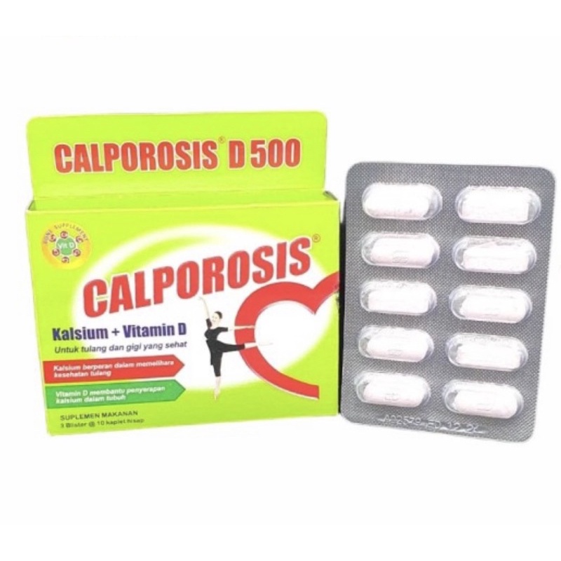 Jual Calporosis strip 10 tablet ( calcium vitamin D mencegah ...